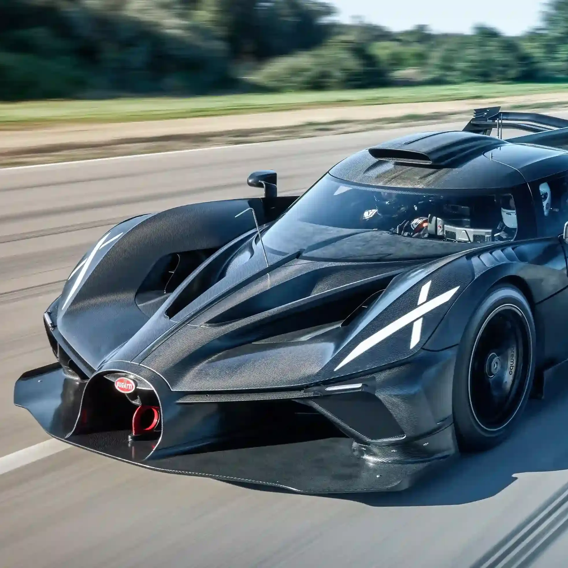 Bugatti Bolide Track Testing