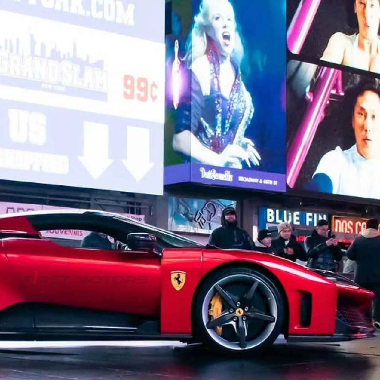 Ferrari F80 Takes Centre Stage at Times Square as US Tour Begins