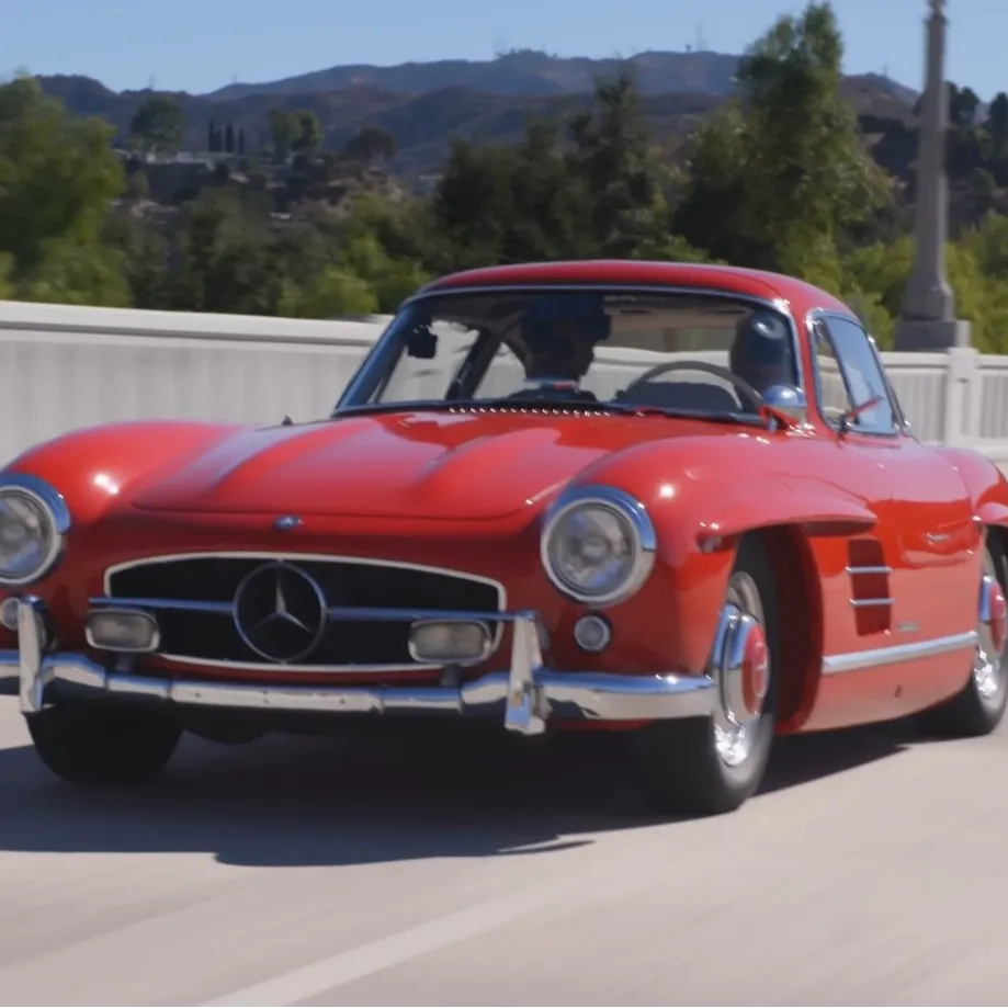 Jay Leno Drives the Very Last Mercedes 300 SL Gullwing